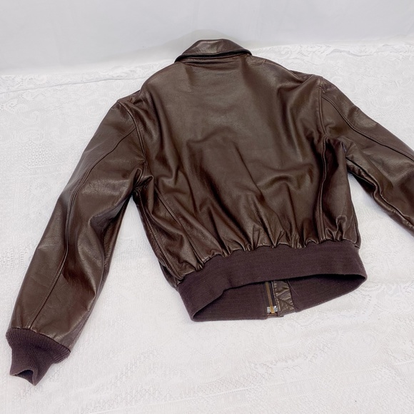 Cooper | Jackets & Coats | Vintage Cooper Flight Type A2 Goatskin Leather Bomber Jacket Us Air ...